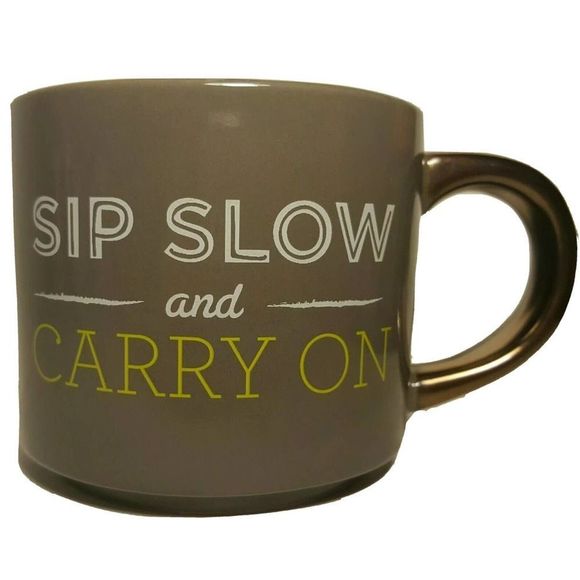 Threshold | Dining | Sipslow Andcarry On Coffee Mug Cup Metallic Handle ...